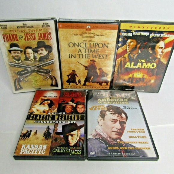 Media | Western Movies Classics Lot Of 5 Dvds Jane Russell John Wayne ...